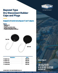 Bayonet Rubber Caps and Plugs | Dixon