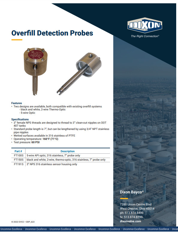 FloTech® Overfill Detection Probes | Dixon